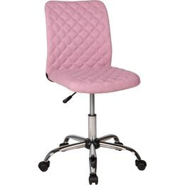 Duo Collection B&uuml;rostuhl &raquo;Milo&laquo; () rosa Metall, Nylon