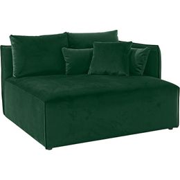 OTTO home Ottomane &raquo;N&ouml;re&laquo; kurzes Lounge-Modul - zum Zusammenstellen, Breite 138 cm, Tiefe 128 cm gr&uuml;n 100% Polyester