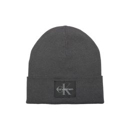 Calvin Klein Beanie »MONOLOGO PATCH BEANIE« Gray Pinstripe