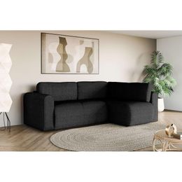 OTTO HOME Ecksofa »Zacharia wahlweise Schlafsofa mit Bettkasten, B/T/H 250/166/86 cm« L-Form mit Wellenunterfederung, Ottomane rechts oder links...