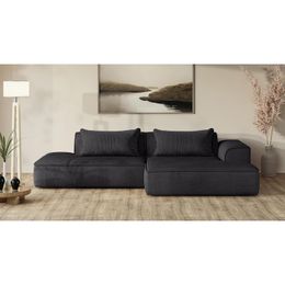 exxpo - SOFA FASHION Ecksofa »Billund modernes Designsofa, bequem und elegant, Breite 294cm, L-Form« anthrazit