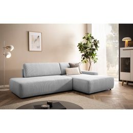 Home Affaire Ecksofa »TORGE, Schlafsofa Cord, Samtvelours u. Strukur fein, Couch in L-Form« Schlaffunktion und Bettkasten, Liegefläche: 210x125 cm,...