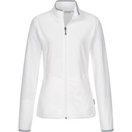 DEPROC Active Fleecejacke »DECORAH WOMEN« weiche Fleecejacke in traditioneller Optik weiß 36 (S) 36 (S) Leichte Basic-Fleecejacke mit Stehkragen