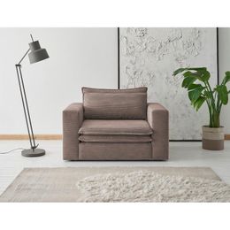 Home Affaire Loveseat &raquo;PIAGGE&laquo; Hochwertiger Cord, trendiger Loveseat braun