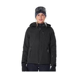 Killtec Skijacke »KSW 276 WMN SKI JCKT« Wasserdichte Damenjacke mit Schneefang, Atmungsaktivität und Taschen schwarz 36 36 Winddichte Damen...
