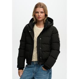 Superdry Damen Steppjacke &raquo;EVEREST BOMBER JACKET&laquo; mit Kapuze schwarz XL