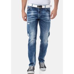 Cipo & Baxx CIPO & BAXX Slim-fit-Jeans BLUE 34 - Länge 34 Länge 34 34 Slim-Fit Jeans mit elastischem Denim für eine perfekte Passform
