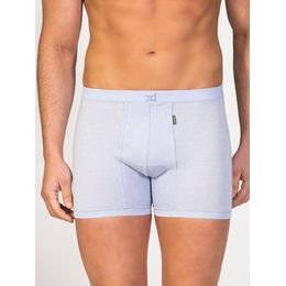 zd ZERO DEFECTS Boxershorts 'Helios fly front boxer' Herren Gr&ouml;&szlig;e L hellblau