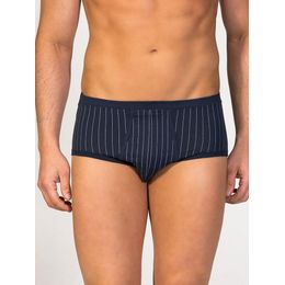 zd ZERO DEFECTS Slip 'Senior Prinstriped Fly Front Brief' Herren Gr&ouml;&szlig;e M navy