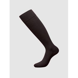 zd ZERO DEFECTS Kniestrümpfe 'Soy fiber knee socks' Herren Größe 19/55 braun
