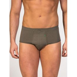 Zd Zero Defects Panty 'Saturno Soya fly Front Brief' male Green size XXL