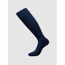 zd ZERO DEFECTS Kniestrümpfe 'Soy fiber knee socks' Herren Größe 19/55 navy