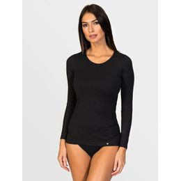 Zd Zero Defects Undershirt 'Artemisa Long-sleeve top soy fiber' female Black size L