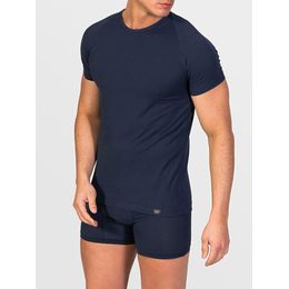 zd ZERO DEFECTS Unterhemd 'Crew-neck T-shirt Egiptian cotton' Herren Gr&ouml;&szlig;e S/M navy