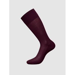 zd ZERO DEFECTS Socken 'Mercerized cotton socks' Herren Gr&ouml;&szlig;e 19/55 burgunder