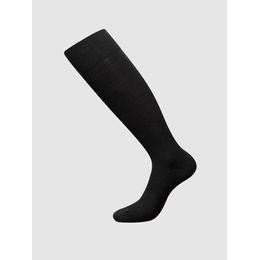 zd ZERO DEFECTS Kniestrümpfe 'Soy fiber knee socks' Herren Größe 19/55 schwarz