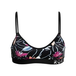Roxy Bandeau-Bikini-Top &raquo;Active&laquo; Anthracite Floral Flow L - Cup B Cup B L Stoff: leistungsstarkes, ultraweiches und...