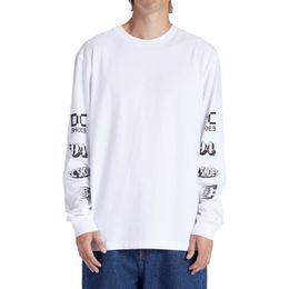 DC Shoes Langarmshirt »All Smiles« White L L Stoff: Jersey-Stoff aus Baumwolle [200 g/m2]