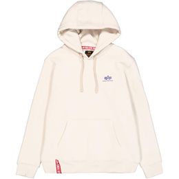 Alpha Industries Kapuzensweatshirt »Hoody Small Logo« vintage white XL XL RBF Tape am Saum