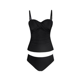 Cupshe Tankini Damen Gr&ouml;&szlig;e M schwarz