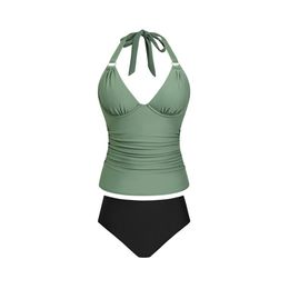 Cupshe Tankini Damen Gr&ouml;&szlig;e XL gr&uuml;n