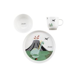 Sterntaler Tableware Set 'Dino Rexi' male White size 0