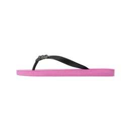 Uzurii Slipper & Pantoletten - Zehentrenner Sport Switch Cobra Neon Pink - Gr. 45_5 - in Gold - f&uuml;r Damen