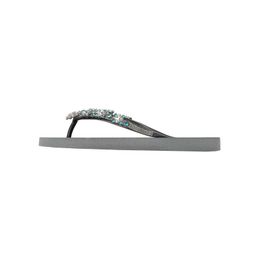 Uzurii Slipper & Pantoletten - Zehentrenner Dolce Chrystal - Gr. 39,5 (EU) - in Silber - f&uuml;r Damen
