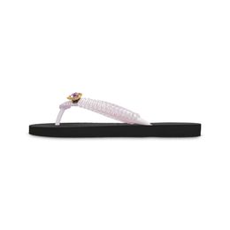 Uzurii Slipper & Pantoletten - Zehentrenner Pink Macrame Switch - Gr. 41,5 (EU) - in Schwarz - f&uuml;r Damen