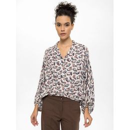 Anou Anou Bluse Damen Gr&ouml;&szlig;e M beige / braun / mischfarben