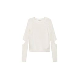 MANGO TEEN Sweater 'Elbow' girl White size M