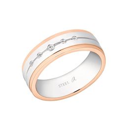 Amor Ring Herren Gr&ouml;&szlig;e 58 gold / silber