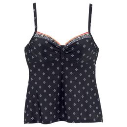 Lascana Tankini Top female Black size 38