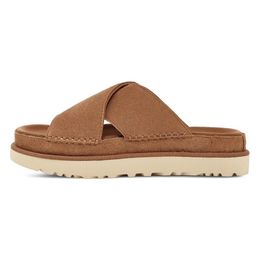UGG Australia UGG Pantolette Damen Gr&ouml;&szlig;e 41 hellbeige / cognac