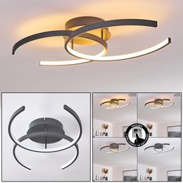 hofstein Guinea Deckenleuchte LED Anthrazit, 2-flammig