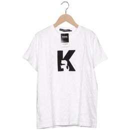 K by KARL LAGERFELD Karl Lagerfeld T-Shirt Damen Gr&ouml;&szlig;e L Second Hand wei&szlig;