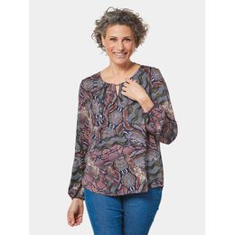 GOLDNER Bluse Damen Gr&ouml;&szlig;e M/L grau / lila