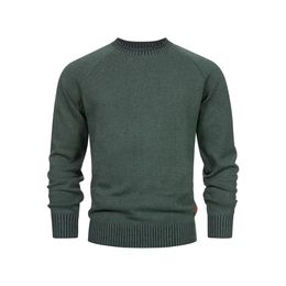 INDICODE JEANS Pullover 'Massum' Herren Gr&ouml;&szlig;e S anthrazit / gr&uuml;n