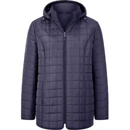 CRÉATION L Damen Steppjacke mit abzippbarer Kapuze marine Größe 40