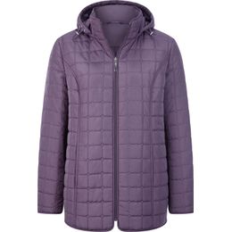 CR&Eacute;ATION L Damen Steppjacke mit abzippbarer Kapuze feige Gr&ouml;&szlig;e 44