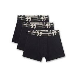Sanetta Boxershorts Jungen Gr&ouml;&szlig;e 152 nachtblau / hellgrau / schwarz