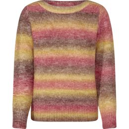 CR&Eacute;ATION L Damen Strickpullover mit Farbverlauf kirsche-taupe-gemustert Gr&ouml;&szlig;e 36