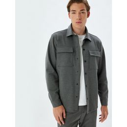KOTON Between-Season Jacket male Grey size XXXL