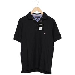 Tommy Hilfiger Poloshirt Herren Größe L Second Hand schwarz