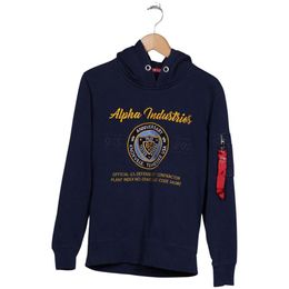 Alpha Industries Kapuzenpullover Herren Gr&ouml;&szlig;e XS Second Hand marine
