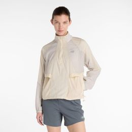 New Balance Sportjacke 'Better Run' Damen Größe S sand / basaltgrau