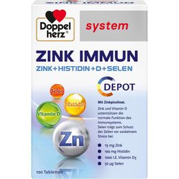 Queisser Doppelherz Zink Immun Depot system Tabletten 100 St