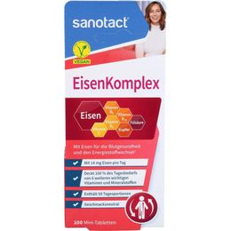 Sanotact Eisen Komplex m.B2 Kupfer & Fols&auml;ure Tab. 100 St