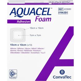 kohlpharma Aquacel Foam adh&auml;siv 10x10 cm Verband 10 St