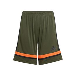 adidas Performance Sportshorts Jungen Größe 164 dunkelgrün / orange / schwarz